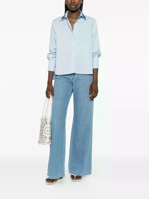 ERMANNO FIRENZE Beaded Ruffled Shirt