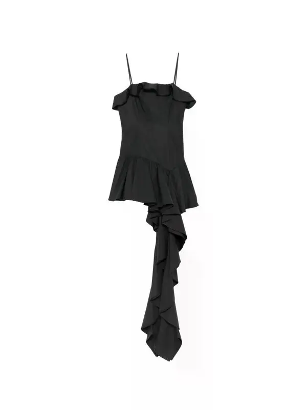 Giuseppe Di Morabito Ruffled Asymmetric Mini Dress