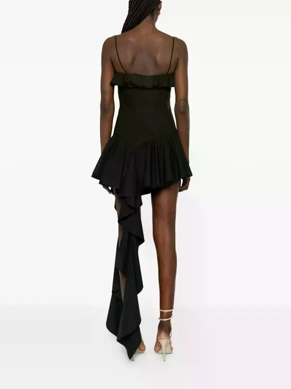 Giuseppe Di Morabito Ruffled Asymmetric Mini Dress