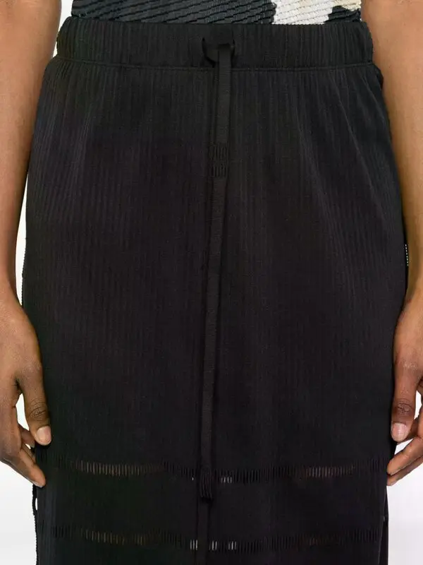 Issey Miyake Drawstring Pleated Midi Skirt