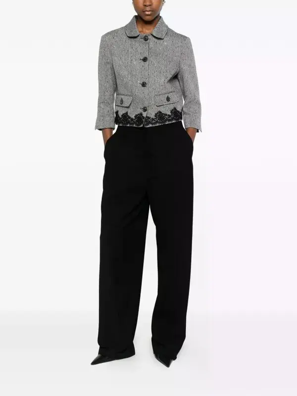 ERMANNO FIRENZE Lace-trimmed Jacket