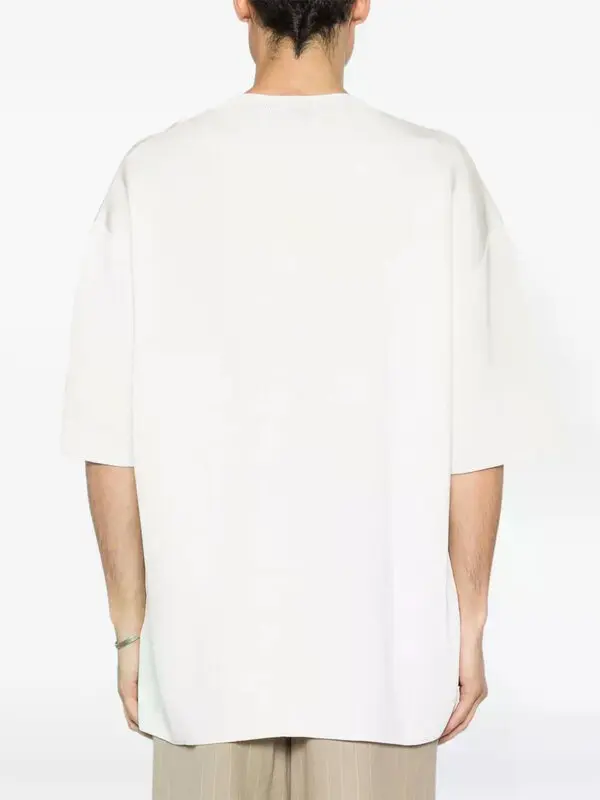 AMI Paris Short-sleeve V-neck T-shirt