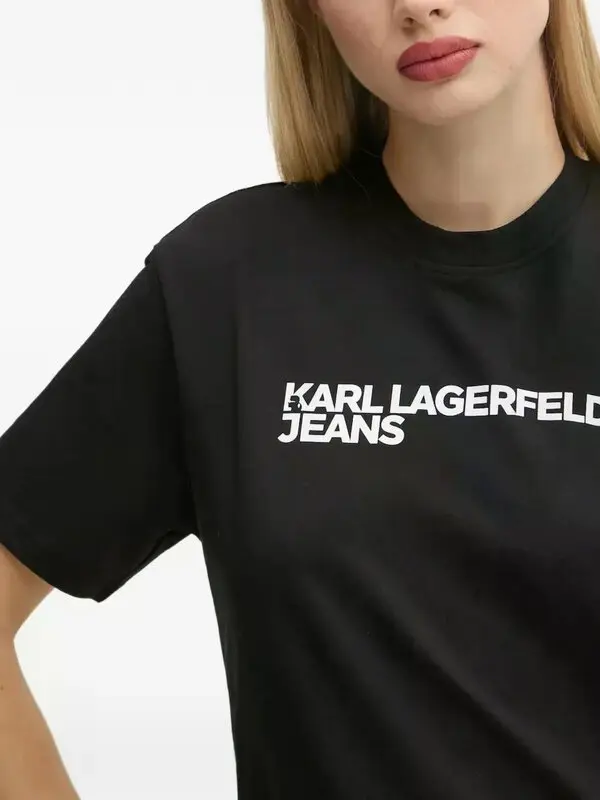 Karl Lagerfeld Logo Detail Crewneck T-shirt