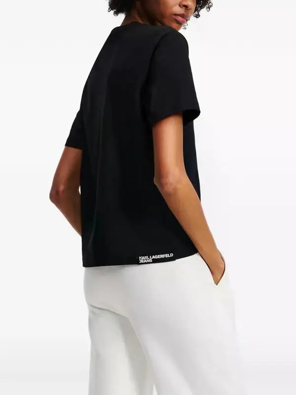 Karl Lagerfeld Logo Detail Crewneck T-shirt