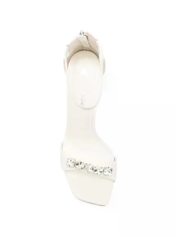ANDREA CARRANO Rhinestone Ankle-strap Sandals