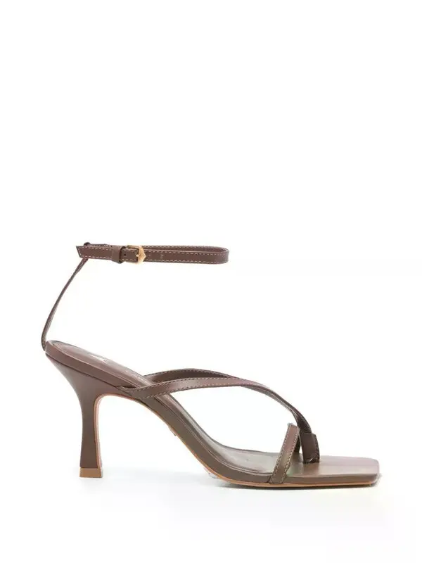 ANDREA CARRANO Square-toe Ankle-strap Sandals
