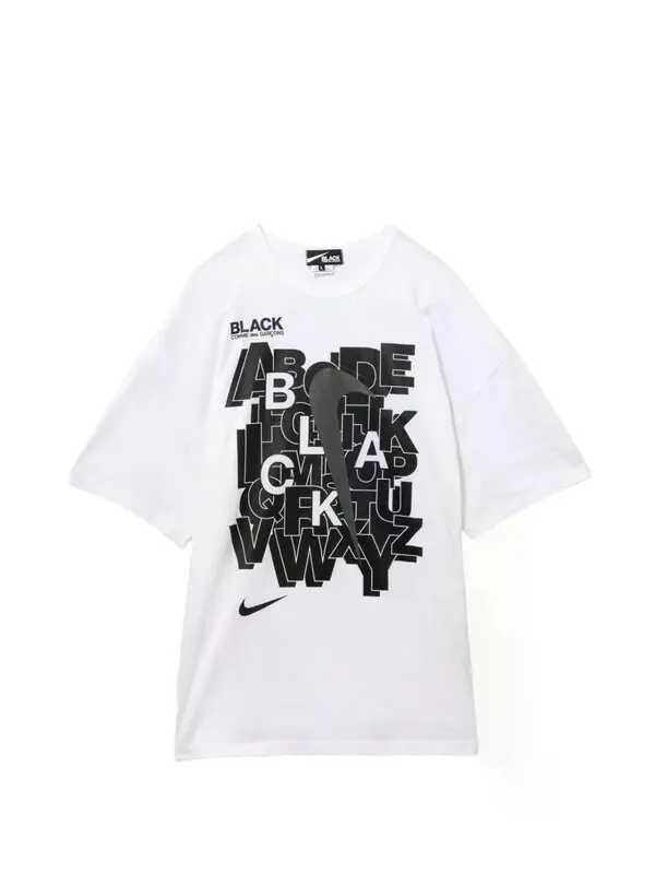 Comme Des Garçons X Nike Logo-print T-shirt - White