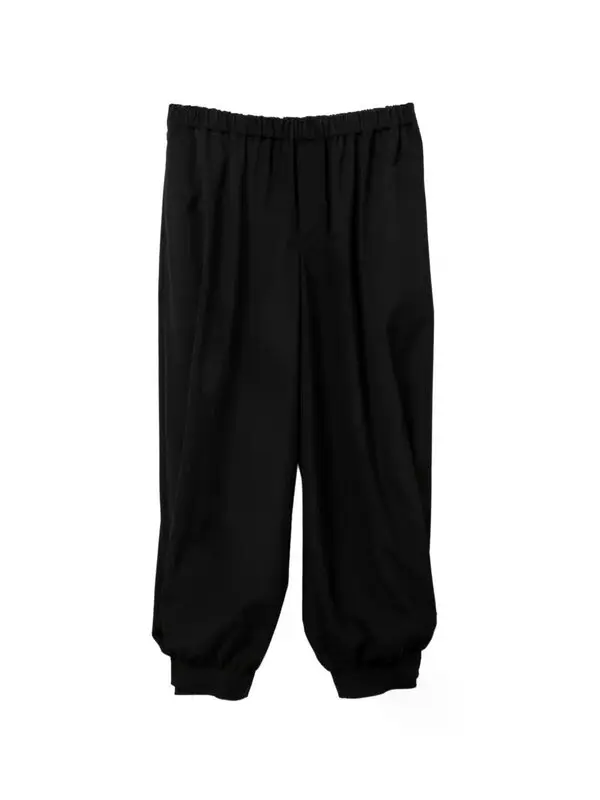 BLACK COMME DES GARÇONS Wool Trousers - Black
