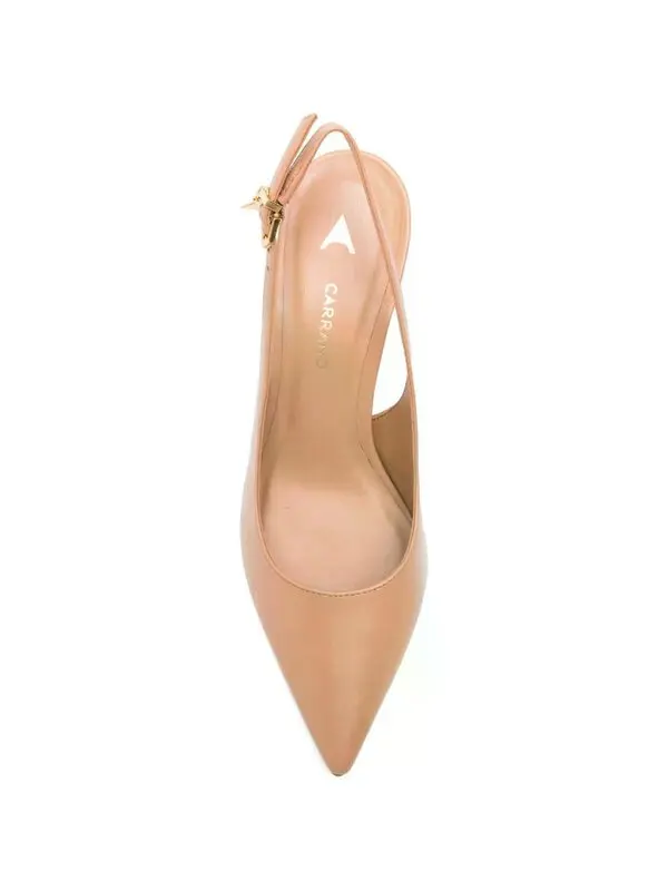 ANDREA CARRANO Slingback Pointed-toe Pumps - Neutrals