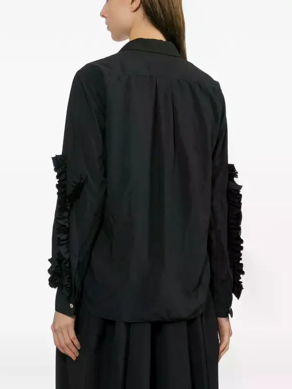 Comme Des Garçons Ruffled Shirt - Black