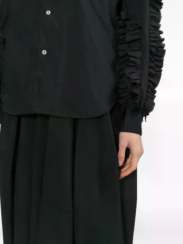 Comme Des Garçons Ruffled Shirt - Black