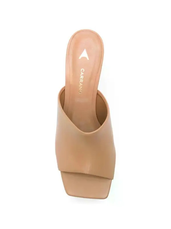 ANDREA CARRANO Platform Mules - Neutrals