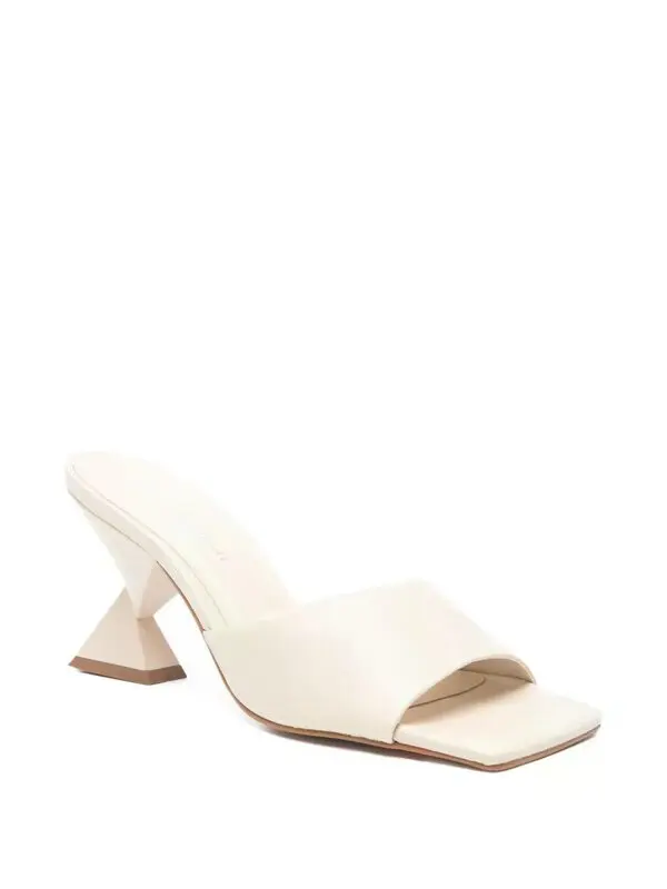 ANDREA CARRANO Geometric-heel Mules