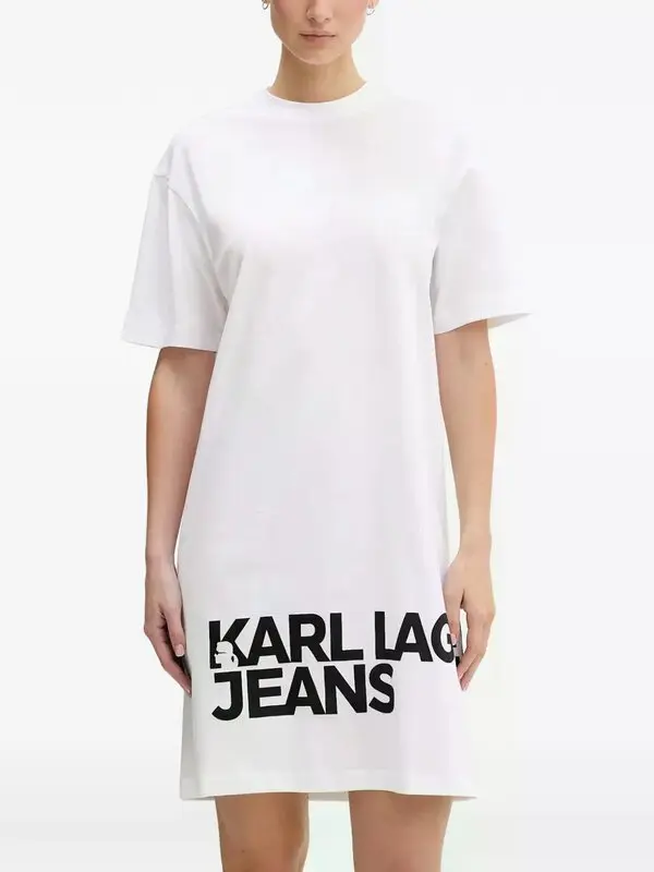 Karl Lagerfeld Crew-neck Mini Dress