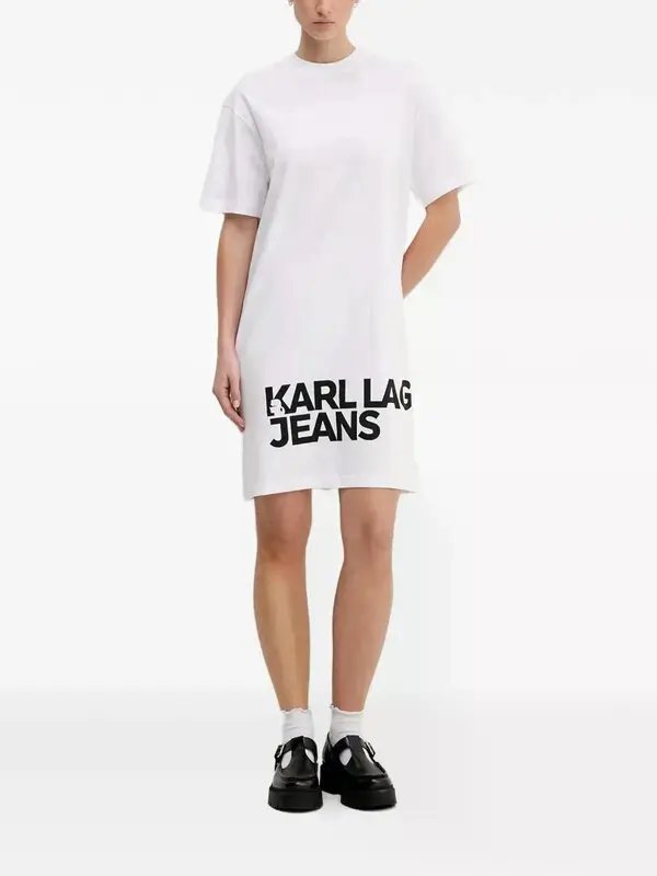 Karl Lagerfeld Crew-neck Mini Dress