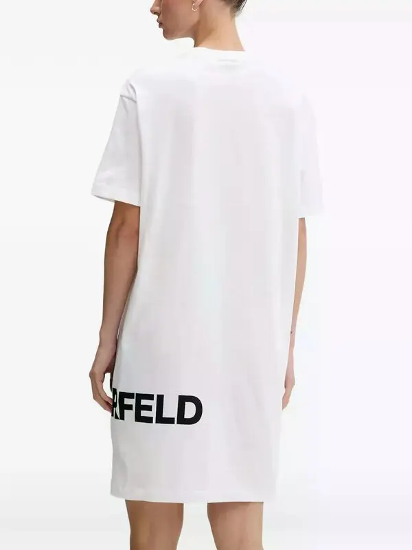 Karl Lagerfeld Crew-neck Mini Dress