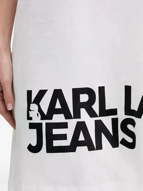 Karl Lagerfeld Crew-neck Mini Dress