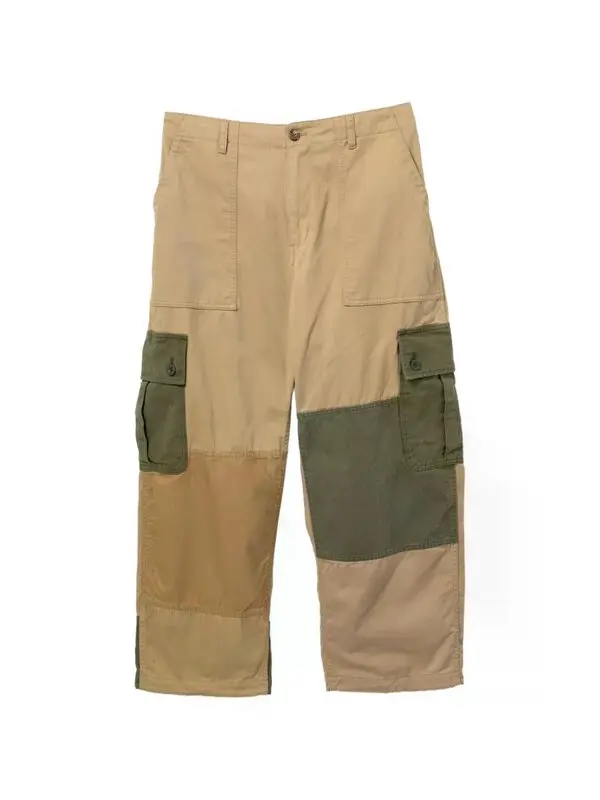 Comme Des Garçons Patchwork Cargo Trousers - Neutrals