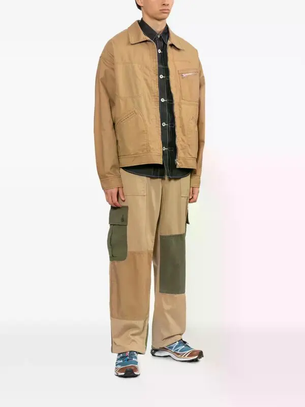 Comme Des Garçons Patchwork Cargo Trousers - Neutrals