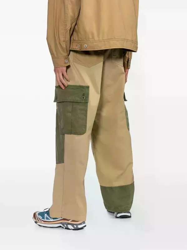 Comme Des Garçons Patchwork Cargo Trousers - Neutrals