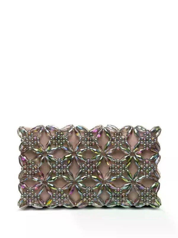 0711 TBILISI Rhea Beaded Clutch - Silver