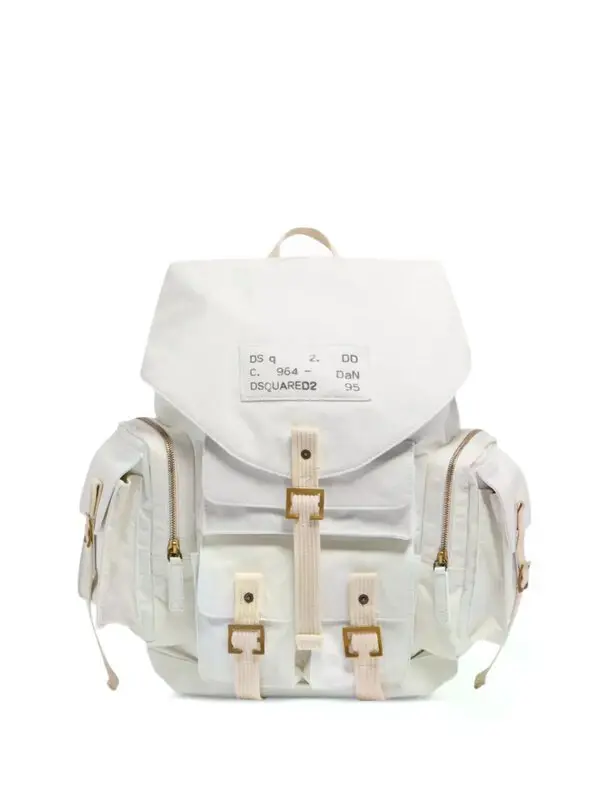 Dsquared2 Backpack With Patch Detail - White