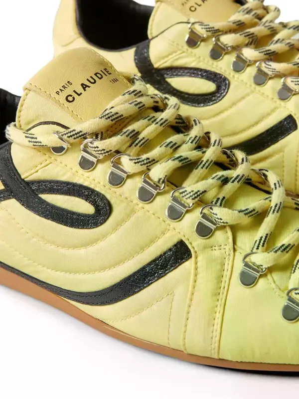 Claudie Pierlot Paneled Lace-up Sneakers