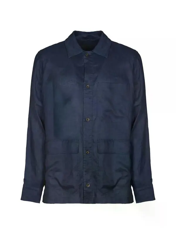 PALTO' Button Pockets Jacket - Blue