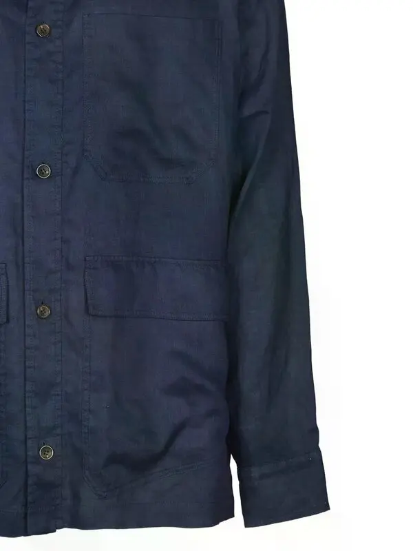 PALTO' Button Pockets Jacket - Blue