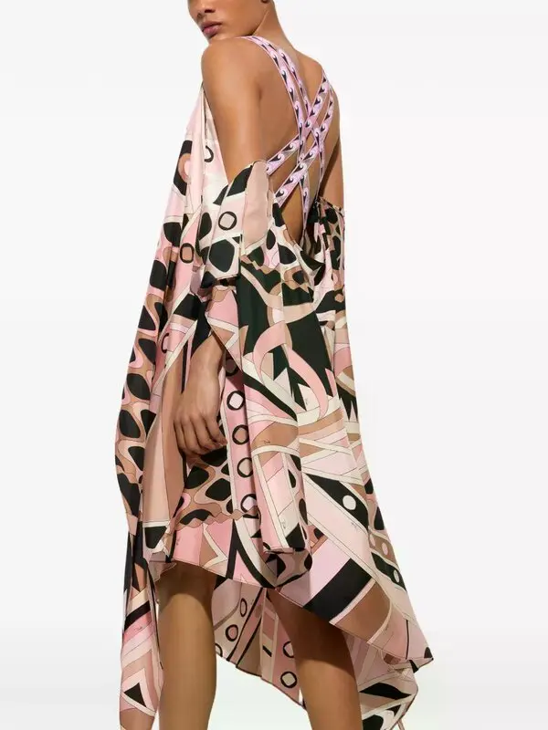 Emilio Pucci Vivara Print Silk Dress