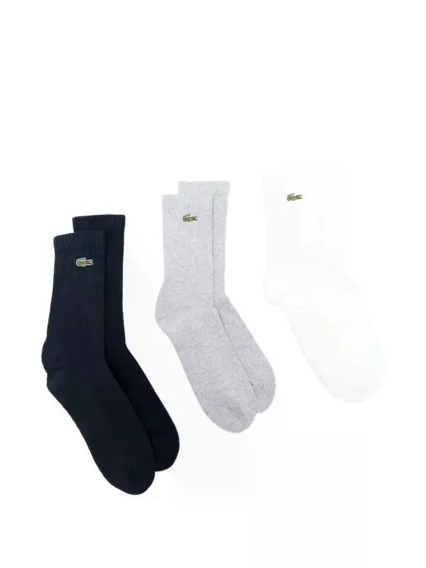 Lacoste Logo-detail Socks - Grey