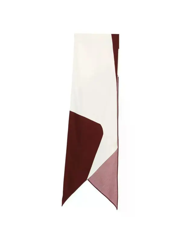Alberta Ferretti Geometric Scarf - Neutrals