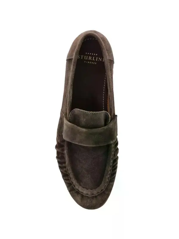 STURLINI FIRENZE Suede Strap Loafers