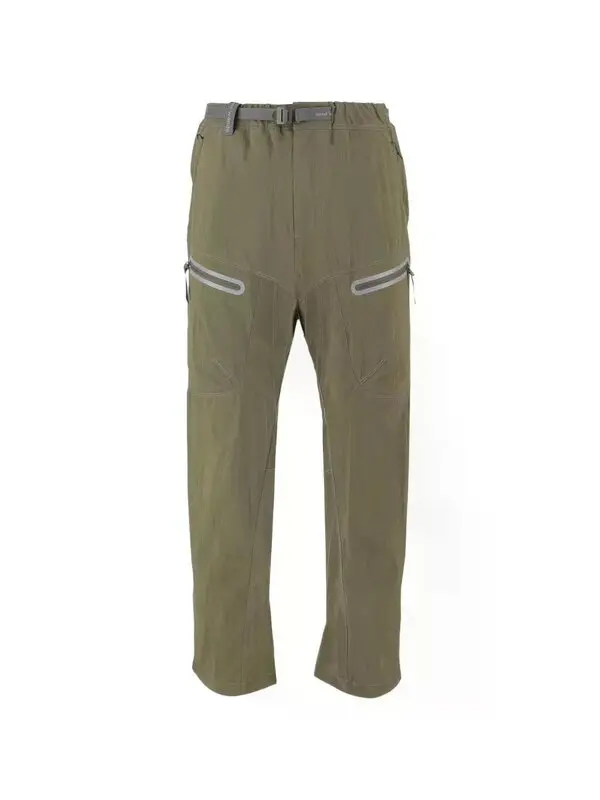 AND WANDER Zip-pockets Trousers - Green