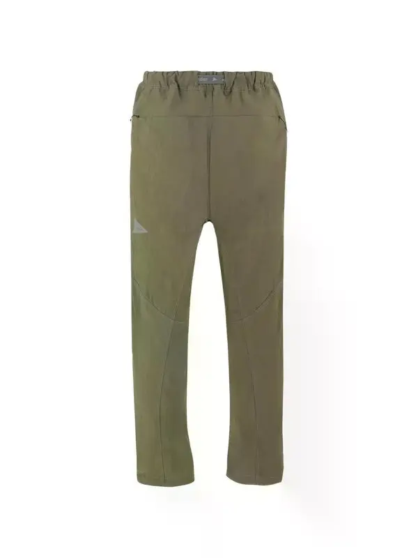 AND WANDER Zip-pockets Trousers - Green