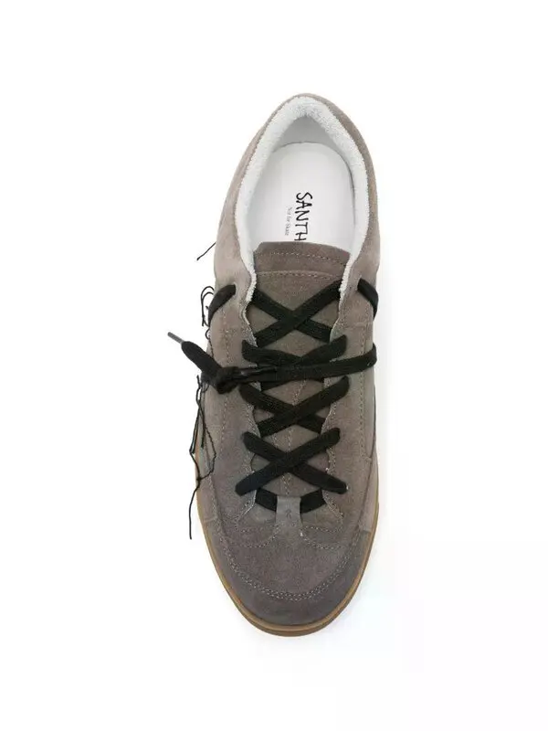 SANTHA Frayed Lace-up Sneakers