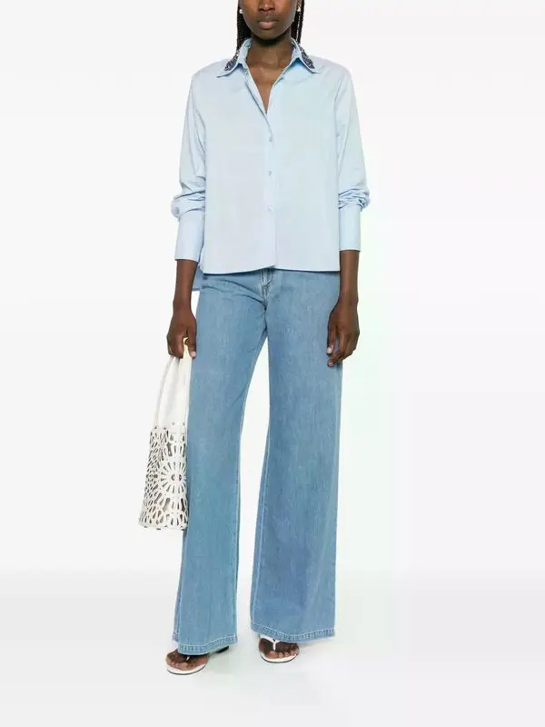 ERMANNO FIRENZE Five-pocket Wide Leg Jeans