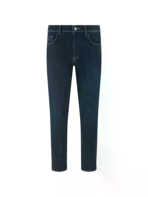 Boggi Milano Logo-patch Jeans - Blue