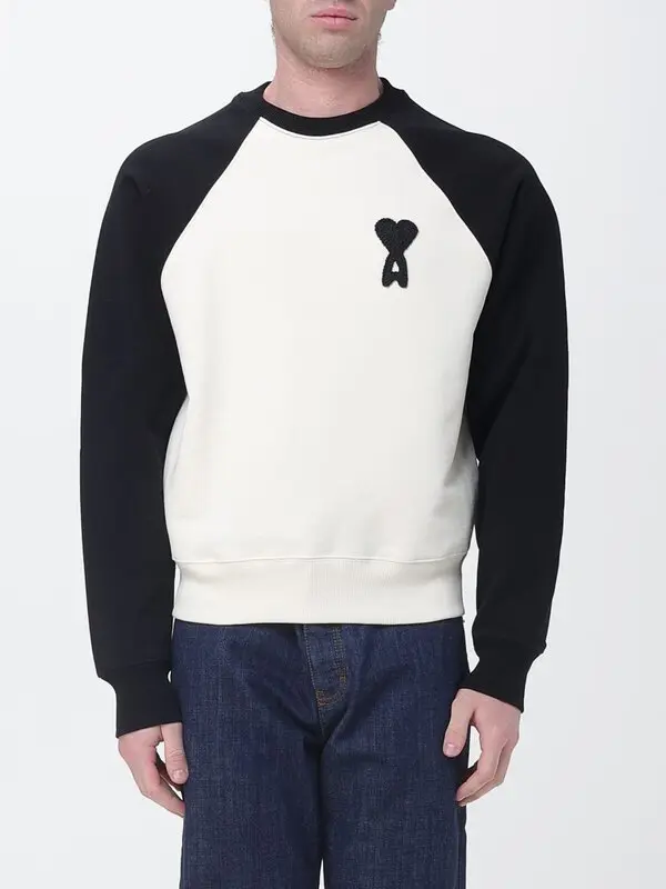 Ami Raglan Sweatshirt With Appliqué Logo