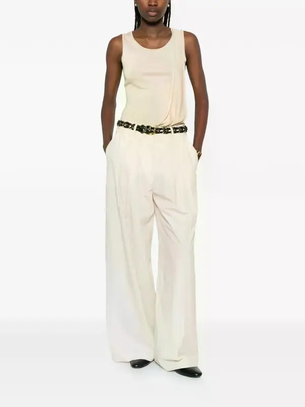 MOORER Pleated Wide-leg Trousers