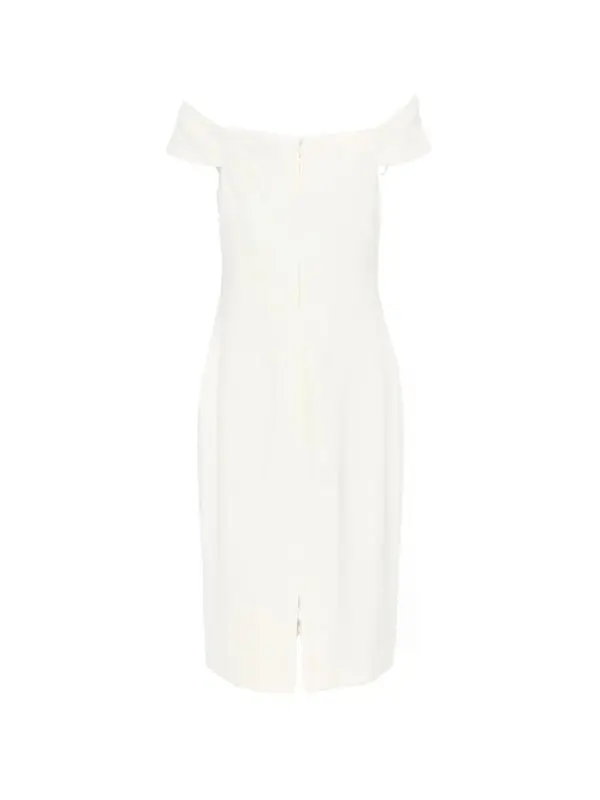 Ralph Lauren Twist Shoulder Midi Dress