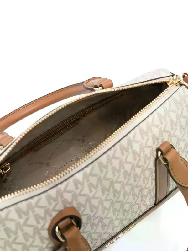 Michael Kors Small Andie Logo-charm Tote Bag - Neutrals