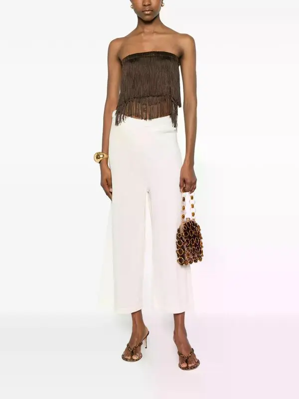 MA'RY'YA Wide-leg Cropped Trousers