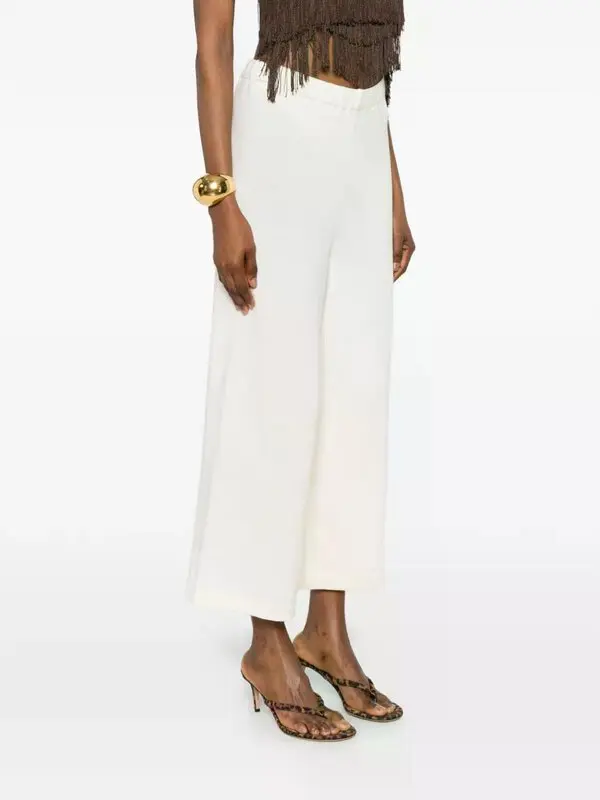 MA'RY'YA Wide-leg Cropped Trousers