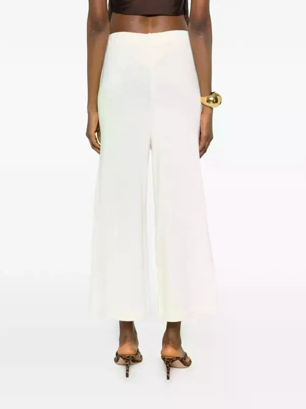 MA'RY'YA Wide-leg Cropped Trousers