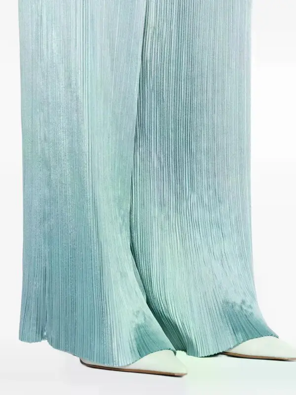 JOSEPH Plissé Palazzo Pants - Blue