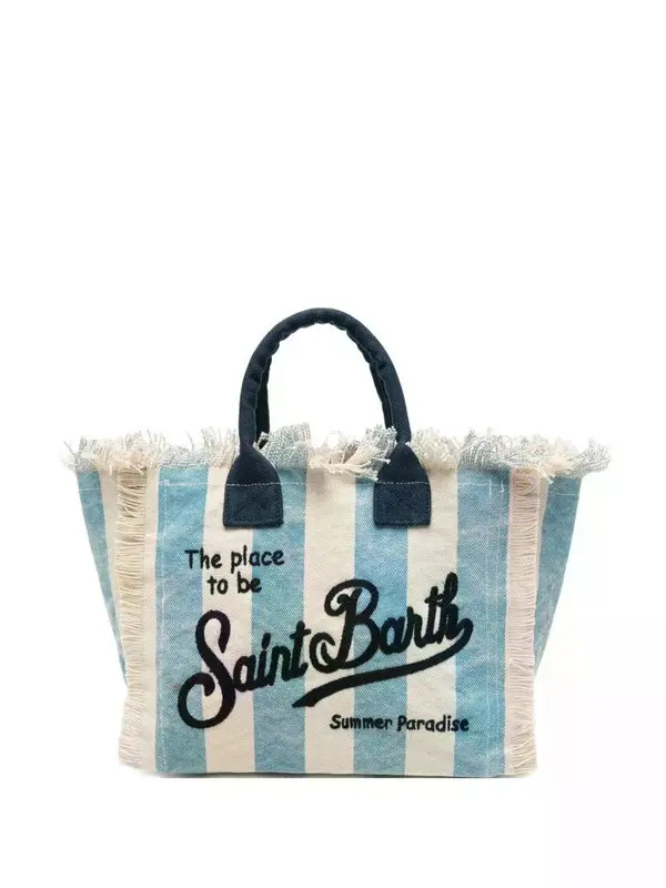MC2 SAINT BARTH Colette Striped Tote Bag - Blue