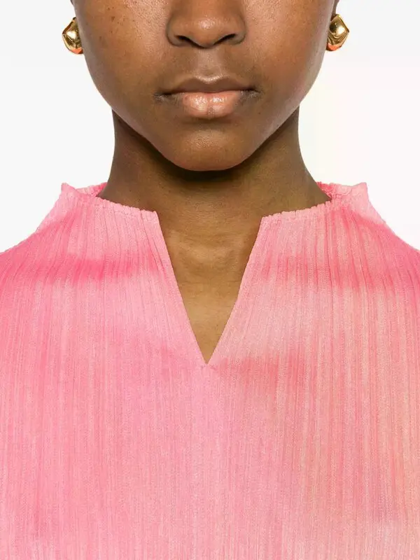Issey Miyake Monthly Colors: March Pleated Midi Dress - Pink