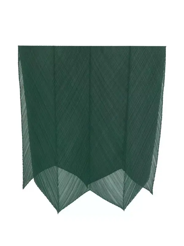 Issey Miyake Pleated Scarf - Green