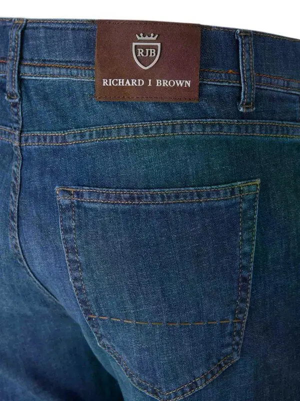 RICHARD J. BROWN Milano Logo-patch Jeans - Blue
